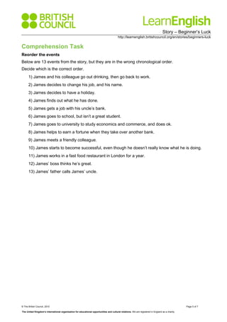 Story beginnersluck | PDF