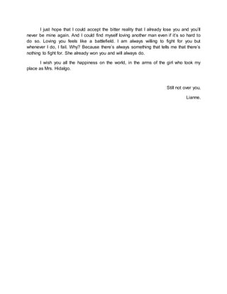 Still Not Over You | DOCX | Marriage and Civil Unions | Family and ...