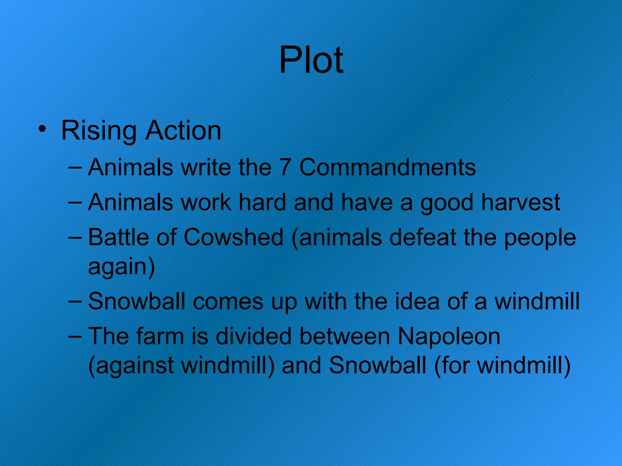 Story Grammar for Animal Farm | PPT
