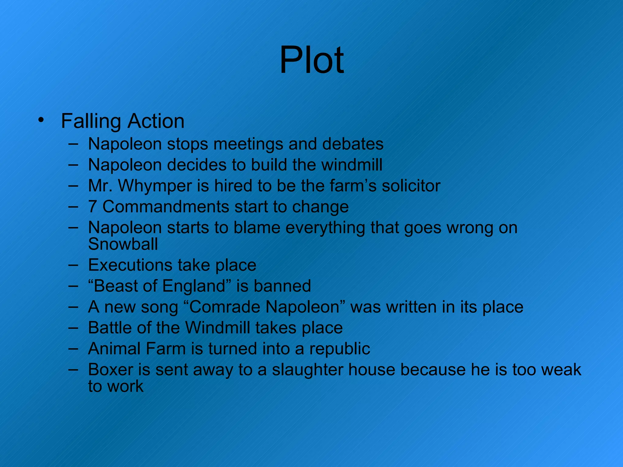Story Grammar for Animal Farm | PPT