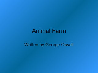Story Grammar for Animal Farm | PPT