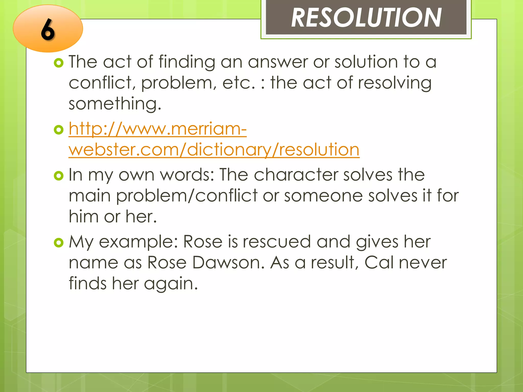 Storylines and plot elements | PPT