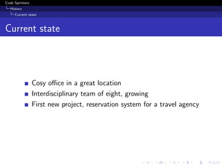 Story of Code Sprinters | PDF