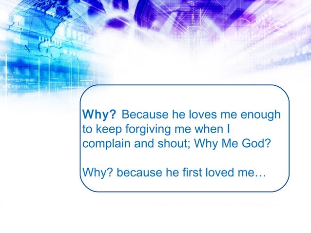 Story why me god | PPT