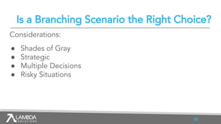 Choose your own eLearning adventure: How to create Branching Scenarios ...