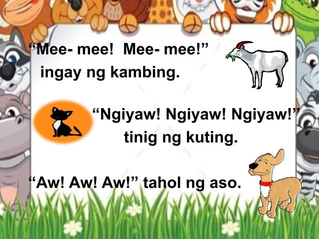 MGA HAYOP SA PALIGID | PPTX