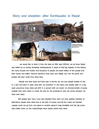 Story about earthquake | PDF