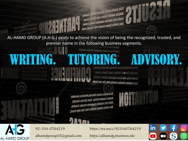 Story of AL-HAMD GROUP | PPT