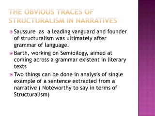 Story and discourse in the analysis of | PPT