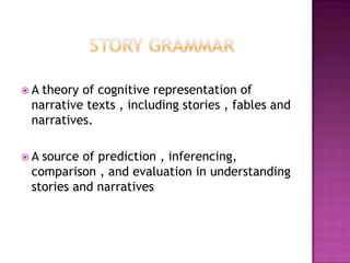 Story and discourse in the analysis of | PPTX