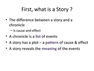 Story Includes Plot | PPT