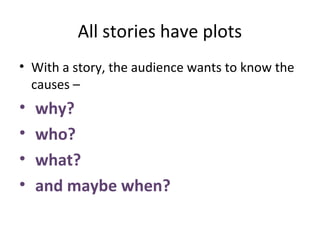 Story Includes Plot | PPT