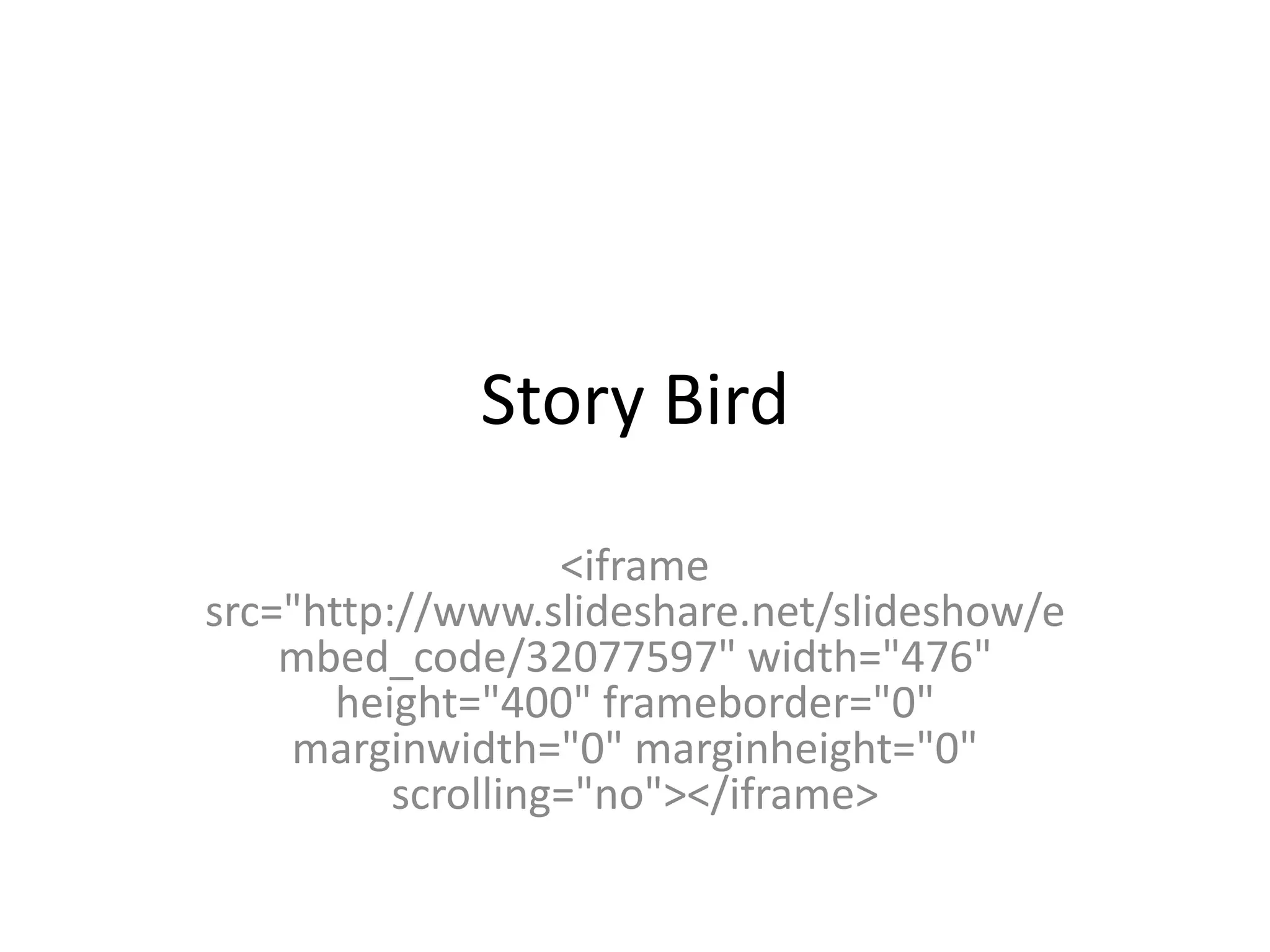Storybird test | PPTX