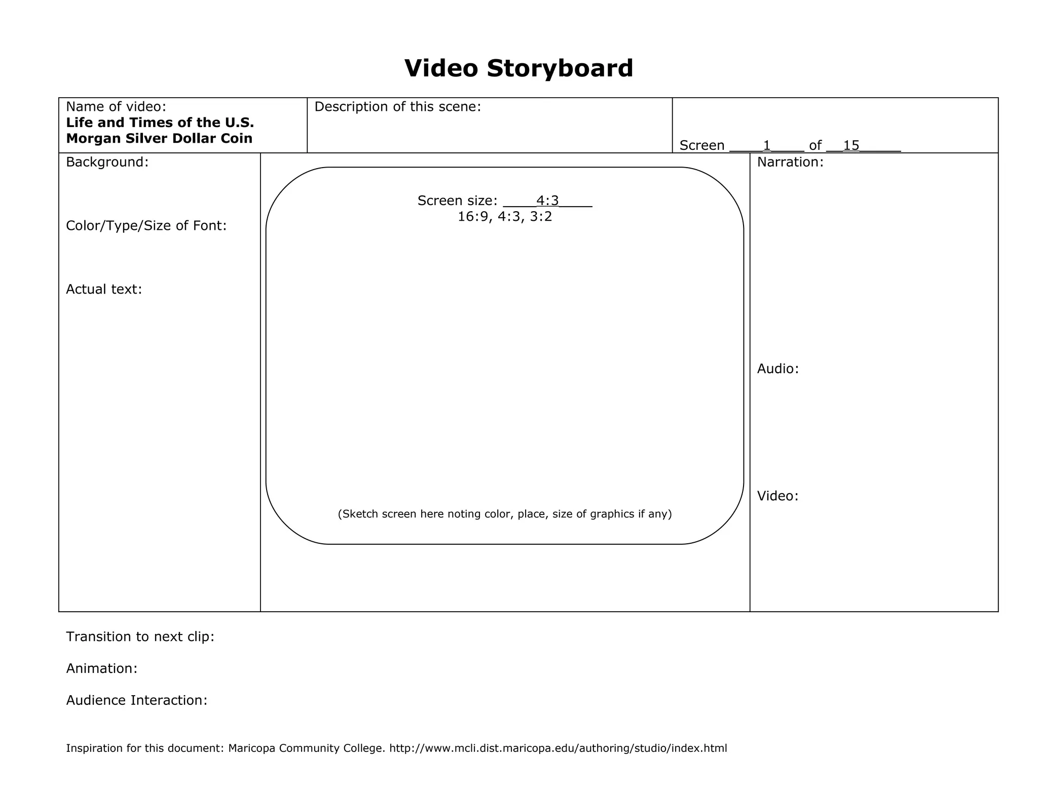 Storyboadtemplate rose master | DOC