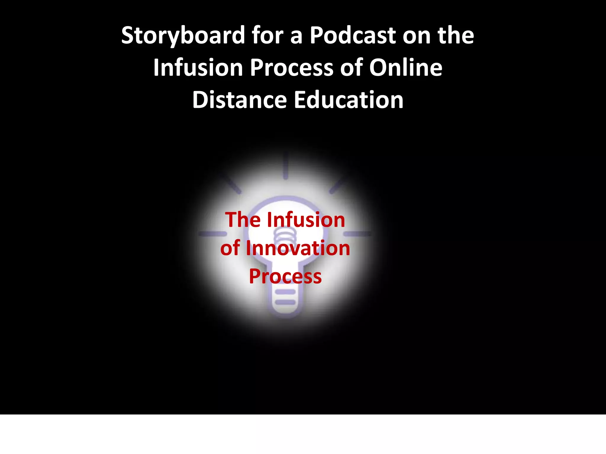 Storyboard on Distance Education | PPT