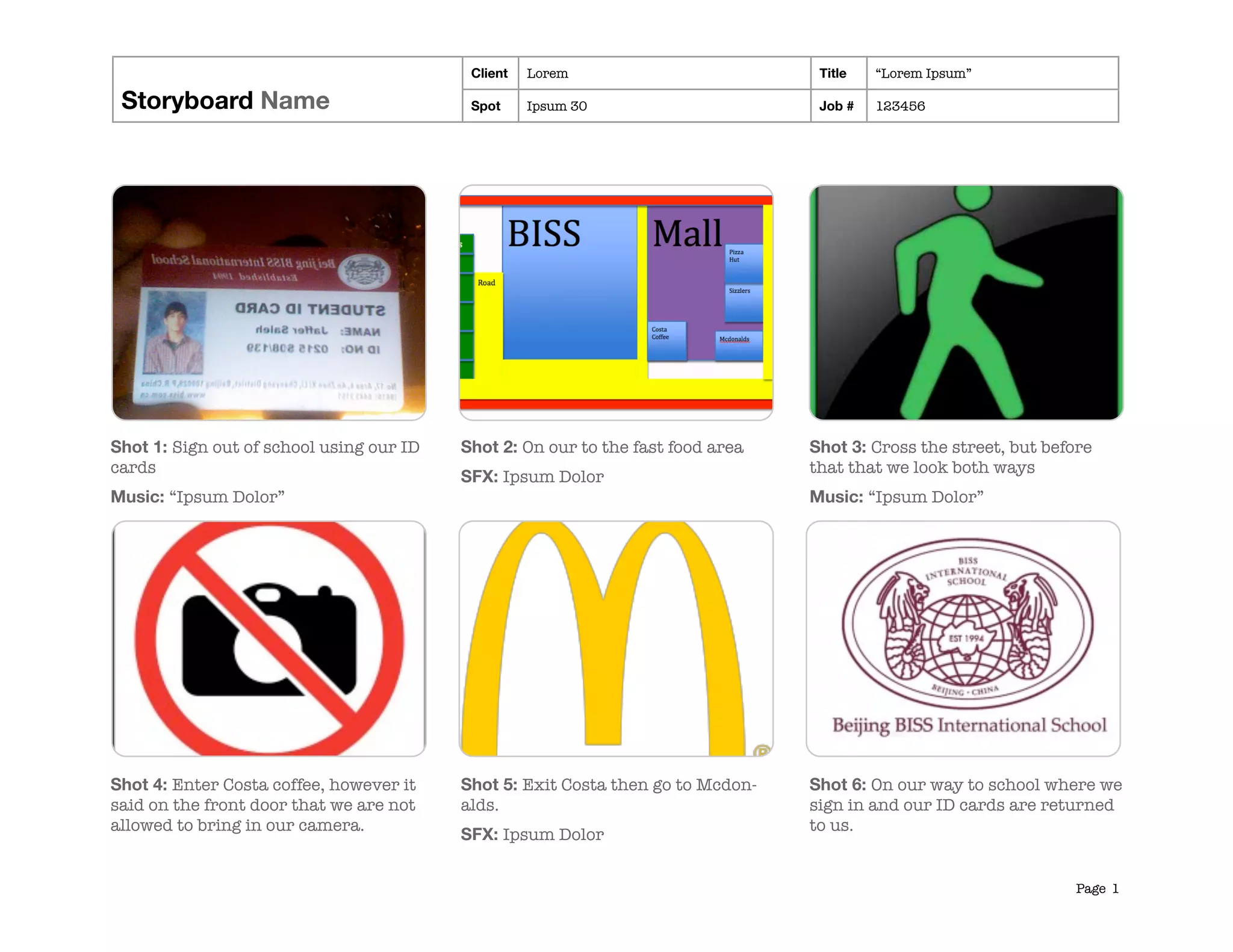 Story board | PAGES
