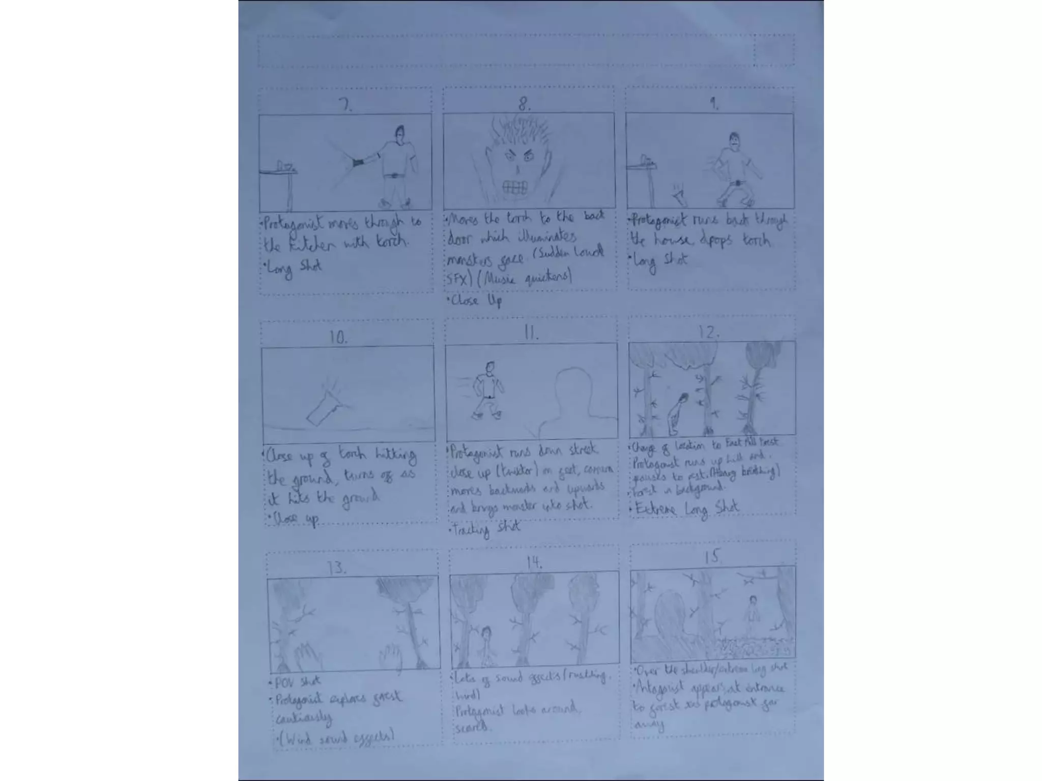 Short Horror Film Storyboard | PPTX