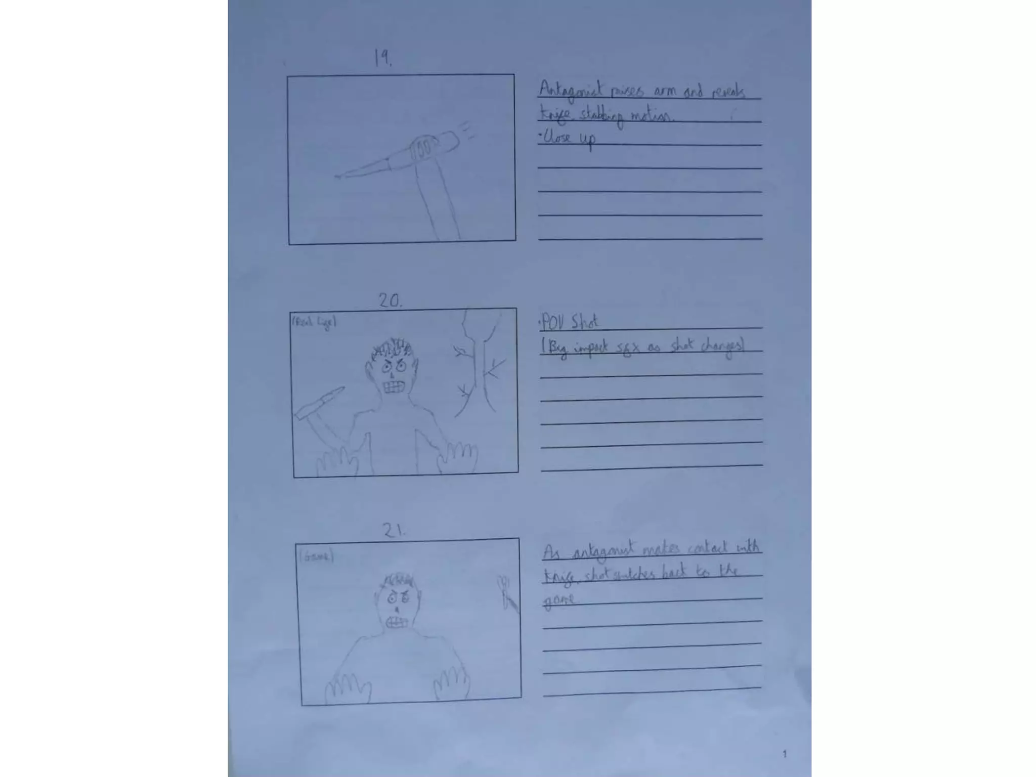Short Horror Film Storyboard | PPTX