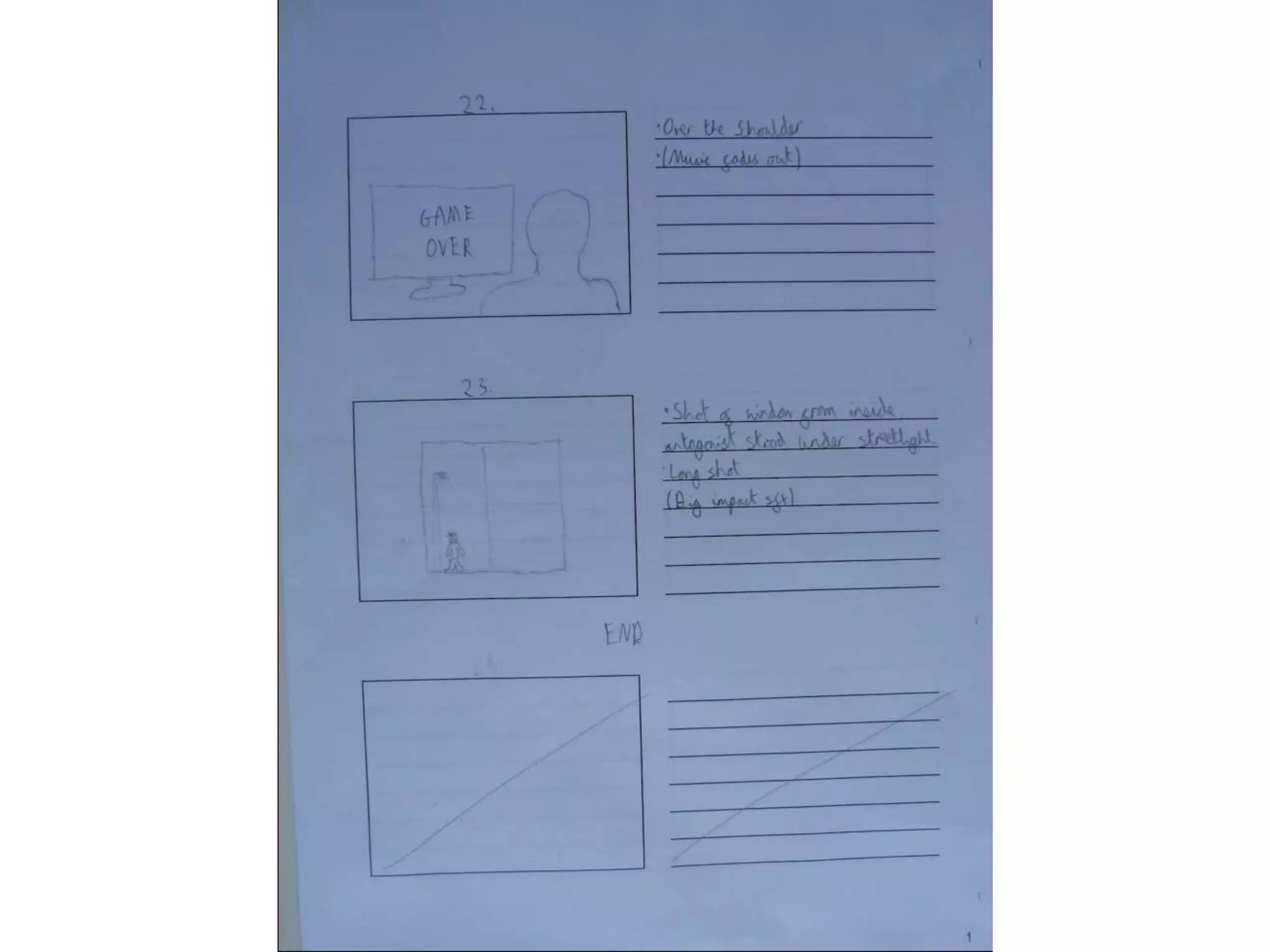 Short Horror Film Storyboard | PPTX