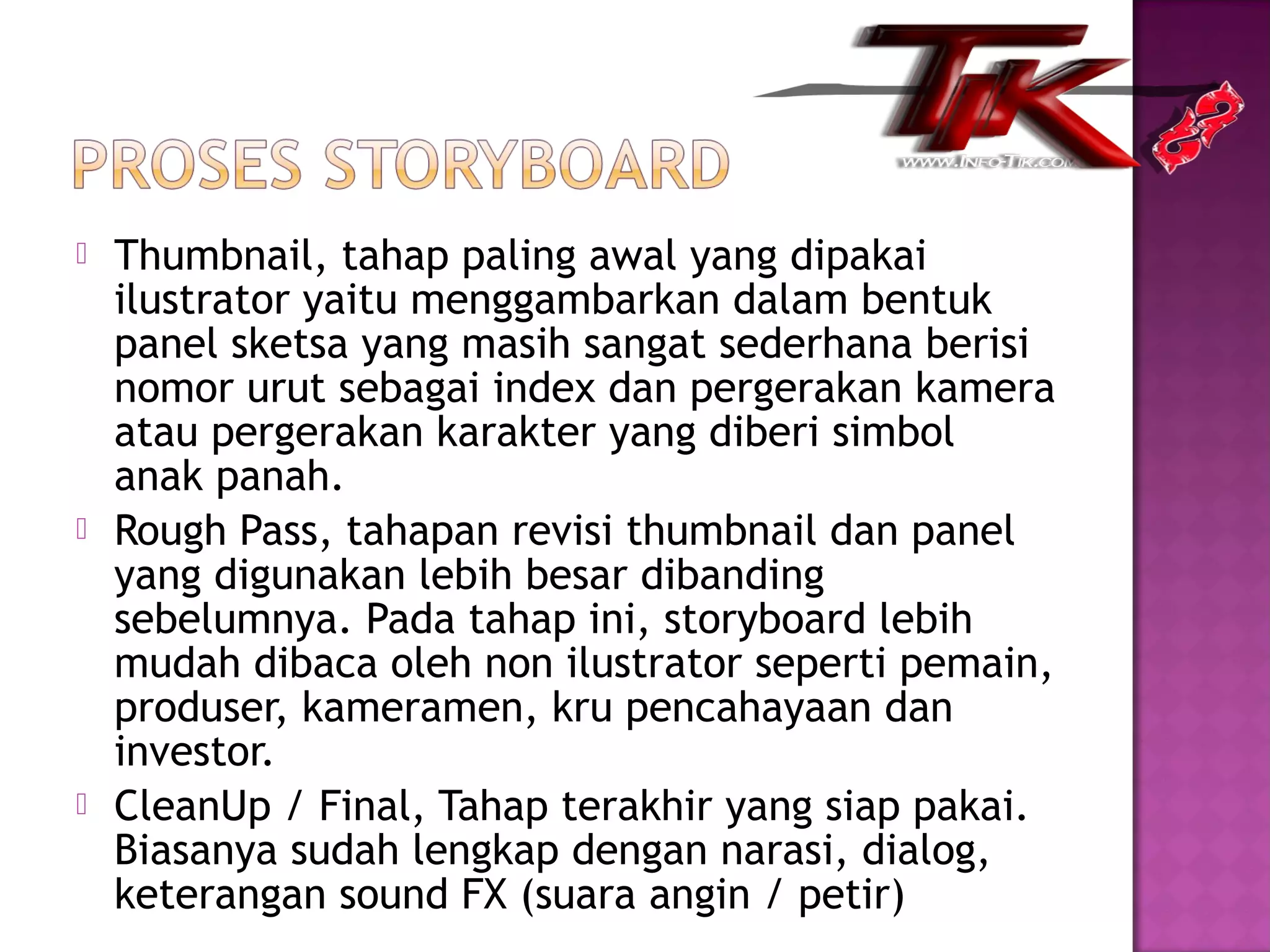 Storyboard Dan StoryLine | PPT