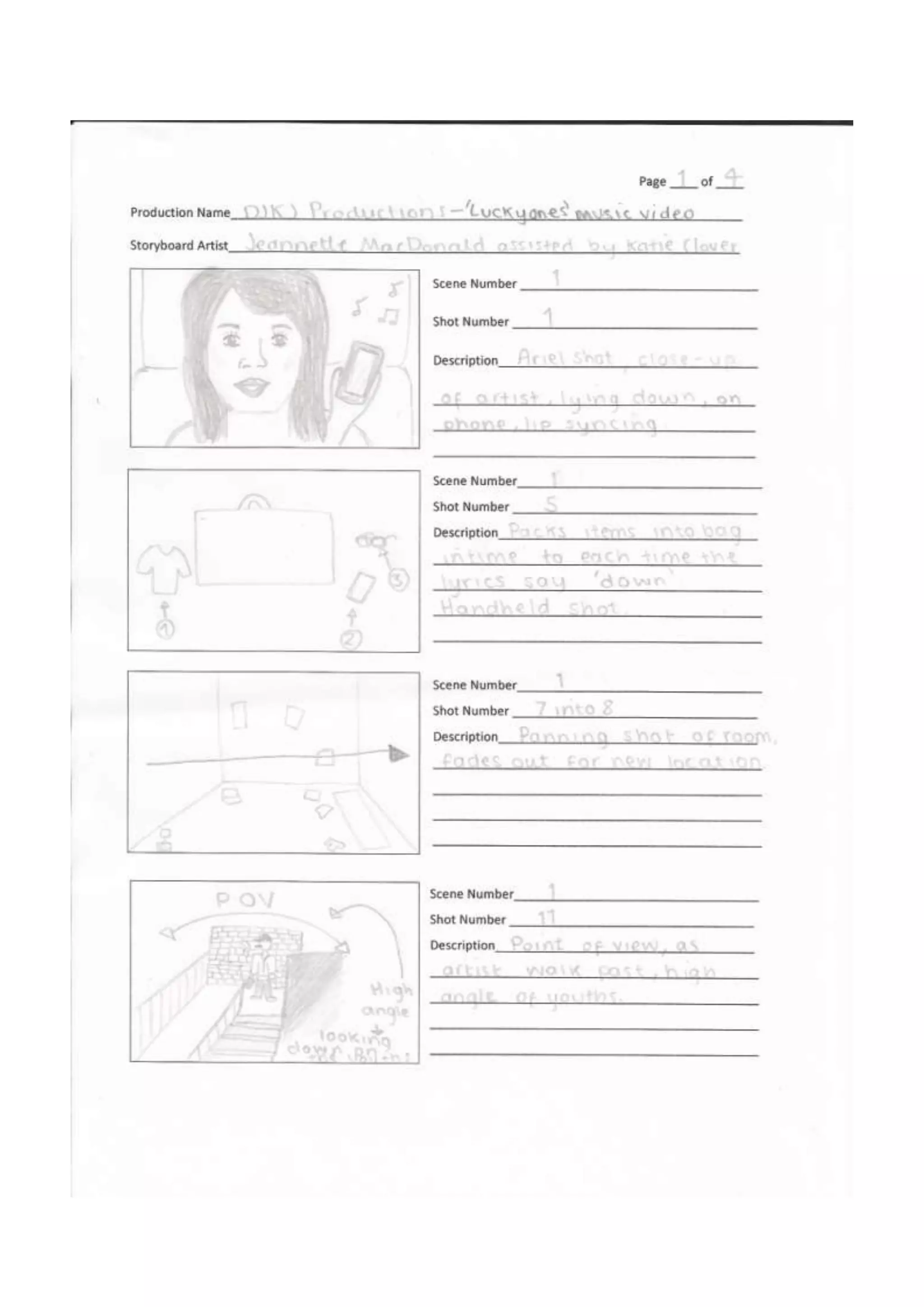 Pre-production - Storyboard | DOCX