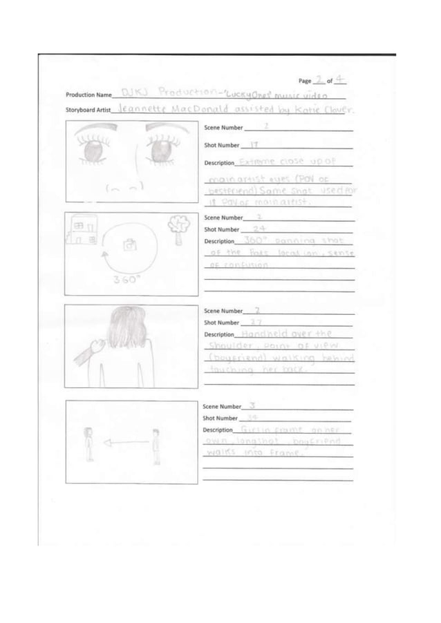 Pre-production - Storyboard | DOCX