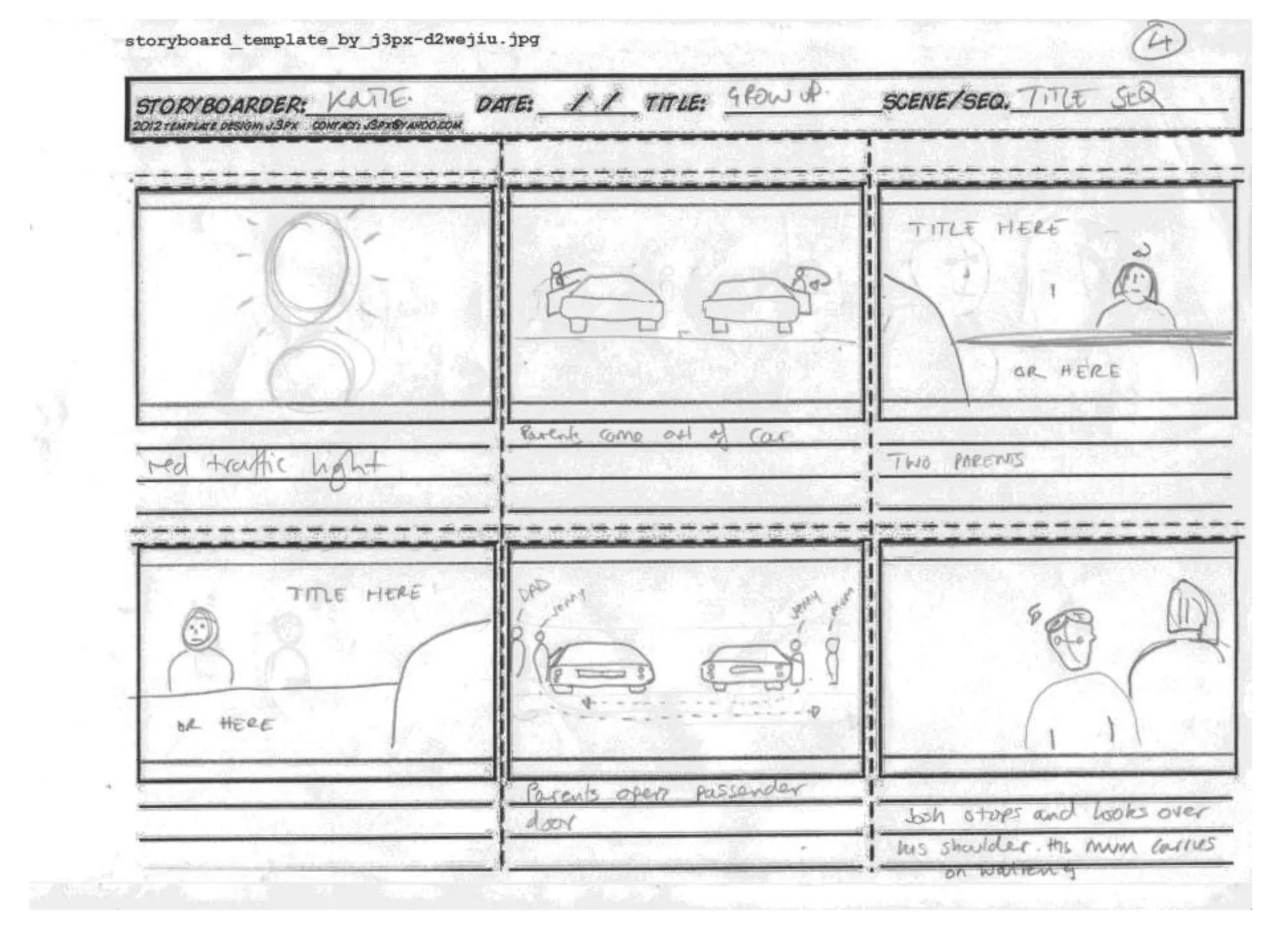 Grow Up Storyboard | PPTX