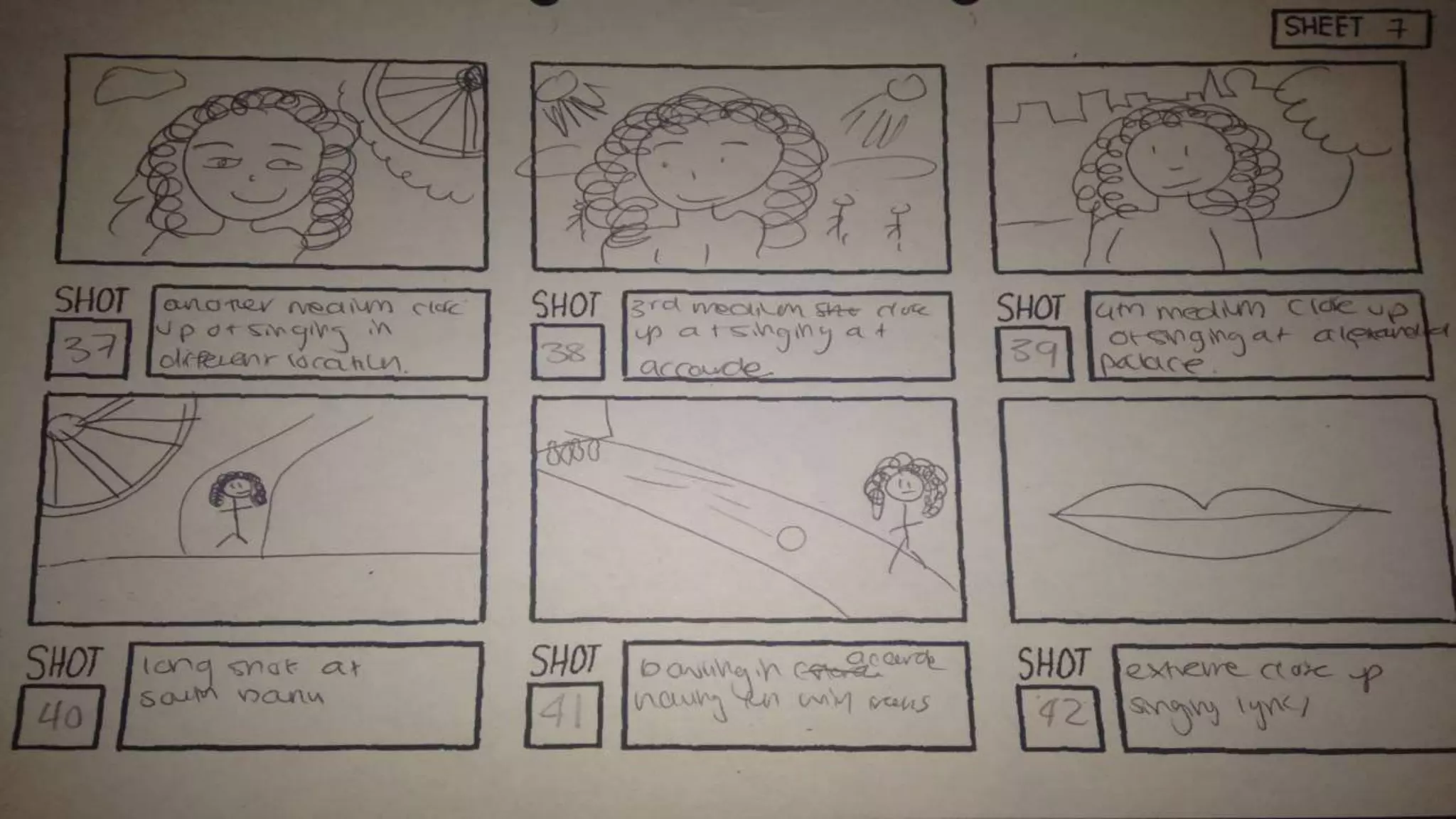 Storyboard for Music Video | PPTX