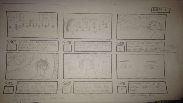 Storyboard for Music Video | PPTX
