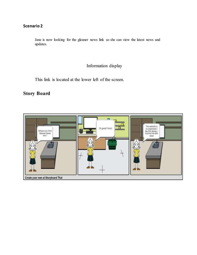 HCI - Part 5 - Story Board | DOCX