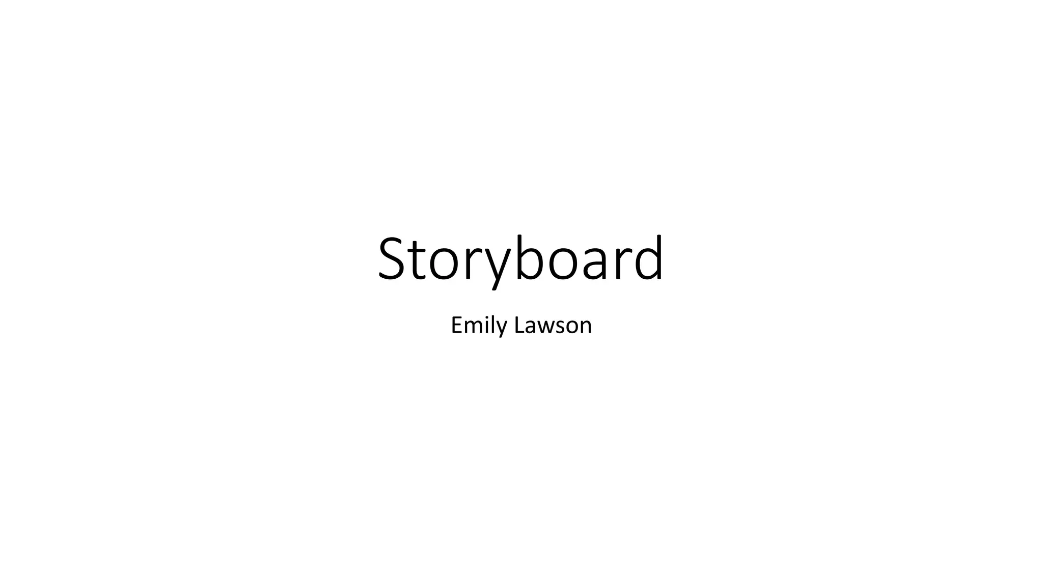 Music Video Storyboard | PPTX