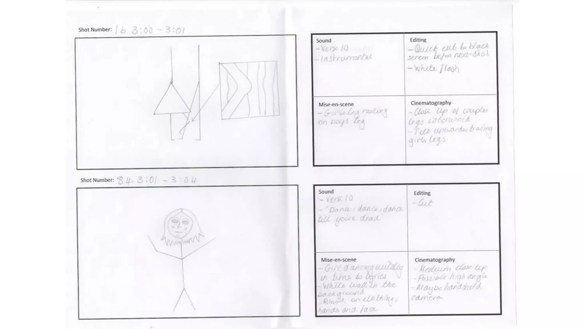 Music Video Storyboard | PPTX