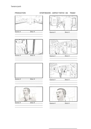 Storyboard for short film Dollz | DOCX