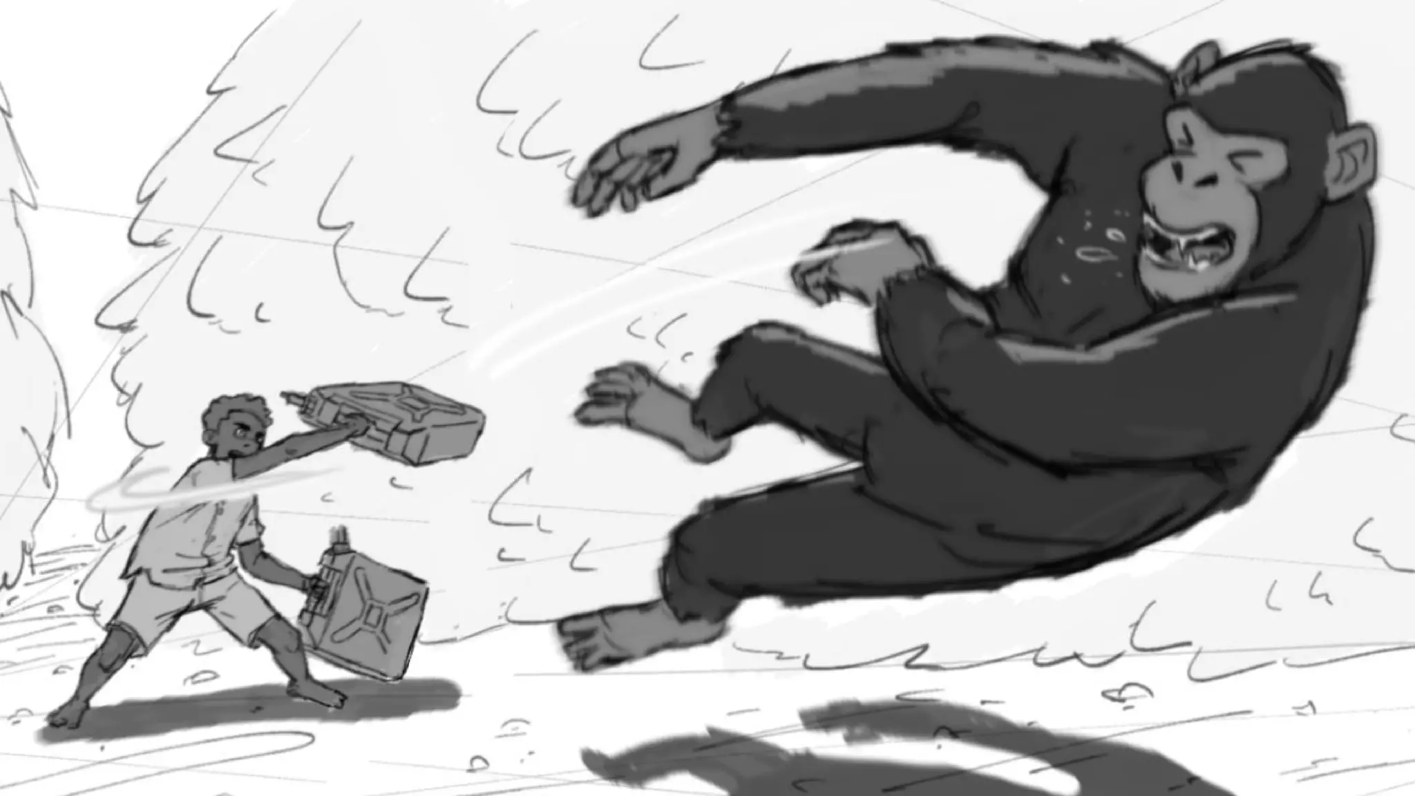 Storyboard - Next 5 - Chimp vs Boy | PPT