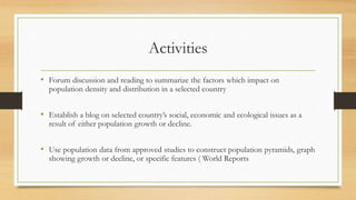 Unit 1 - Storyboard: Population | PPTX