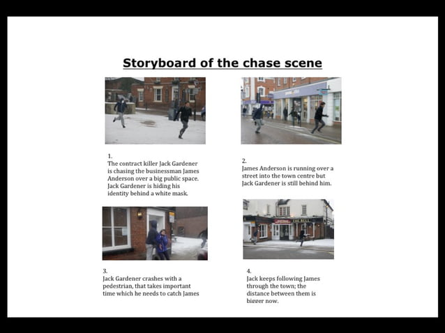 Storyboard of the chase scene | PPT | Video Production | Content Production