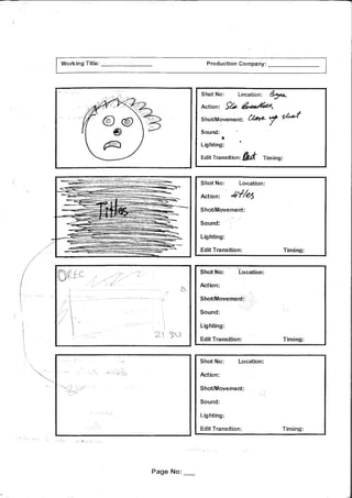 First Draft Storyboard | PDF