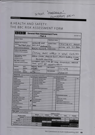 risk assement 15 | PDF | Injuries | Diseases and Conditions