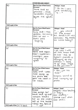 SECOND FILM IDEA STORYBOARD | PDF