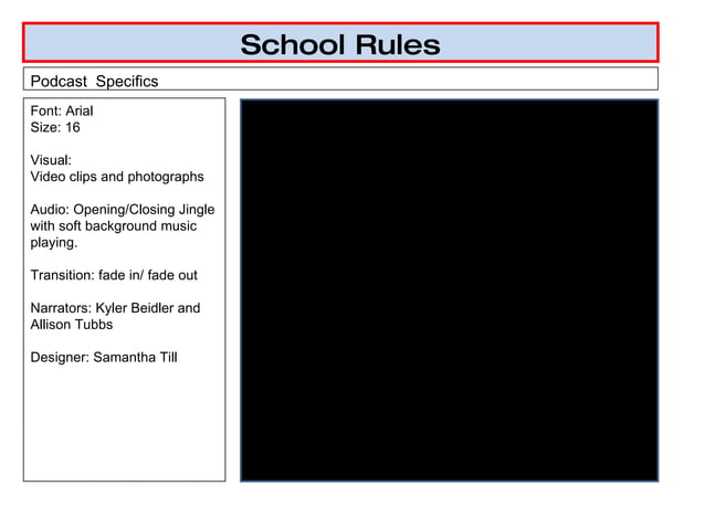 Storyboard 4 - School Rules | PPT