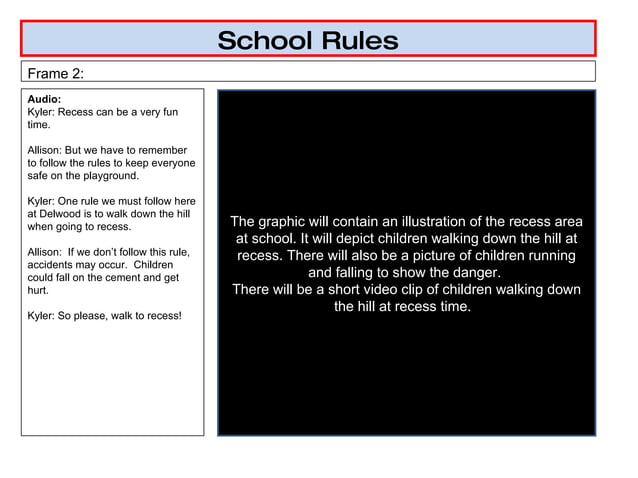 Storyboard 4 - School Rules | PPT