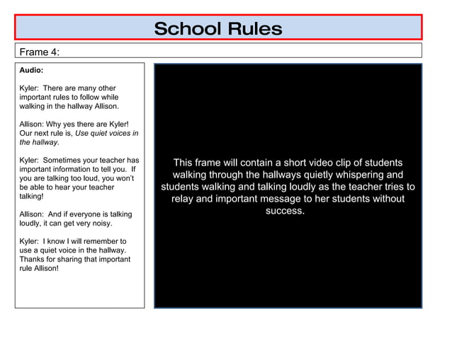 Storyboard 4 - School Rules | PPT