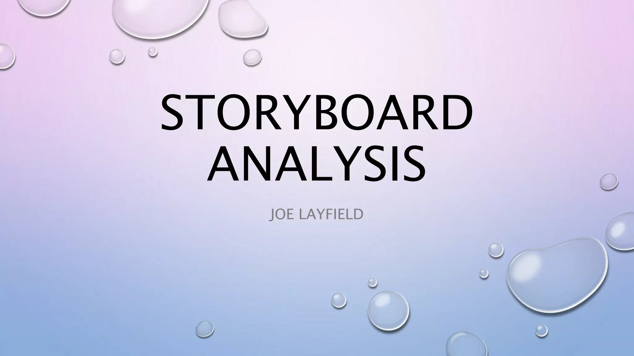 Storyboard analysis | PPTX