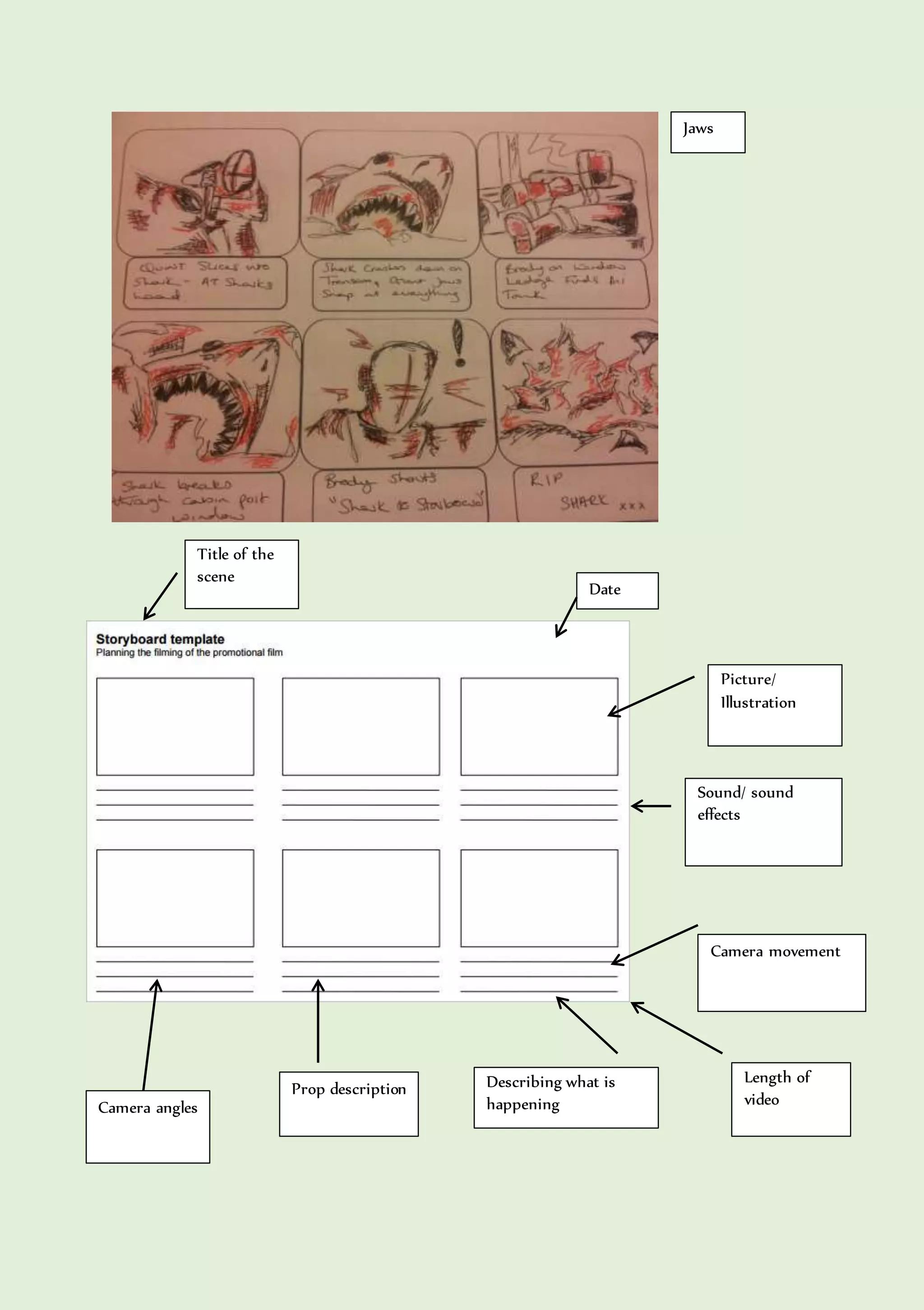 Storyboard and storyline task 2 | DOCX