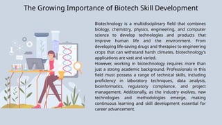 Empowering the Future: Online Biotech Skill Development Courses for ...