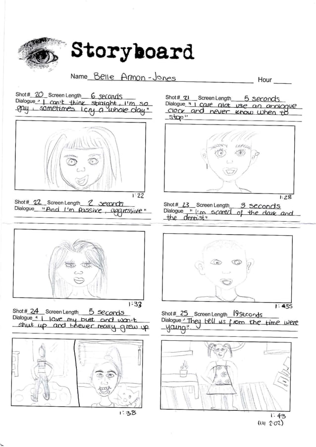 Storyboard draft page 4 | PDF
