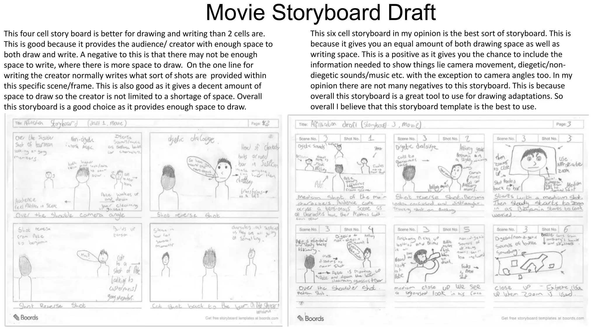 Storyboard drafts | PPT