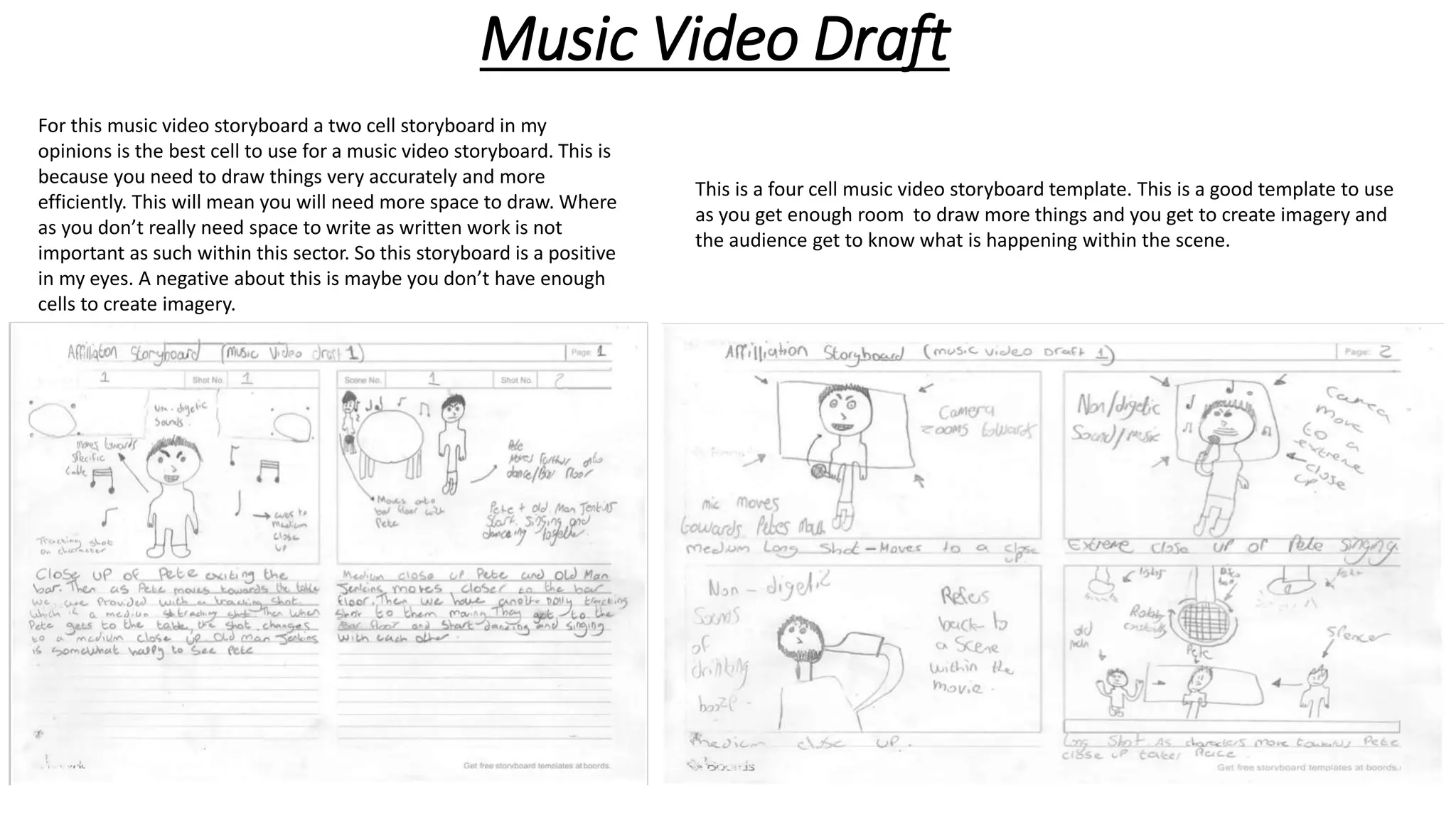 Storyboard drafts | PPT