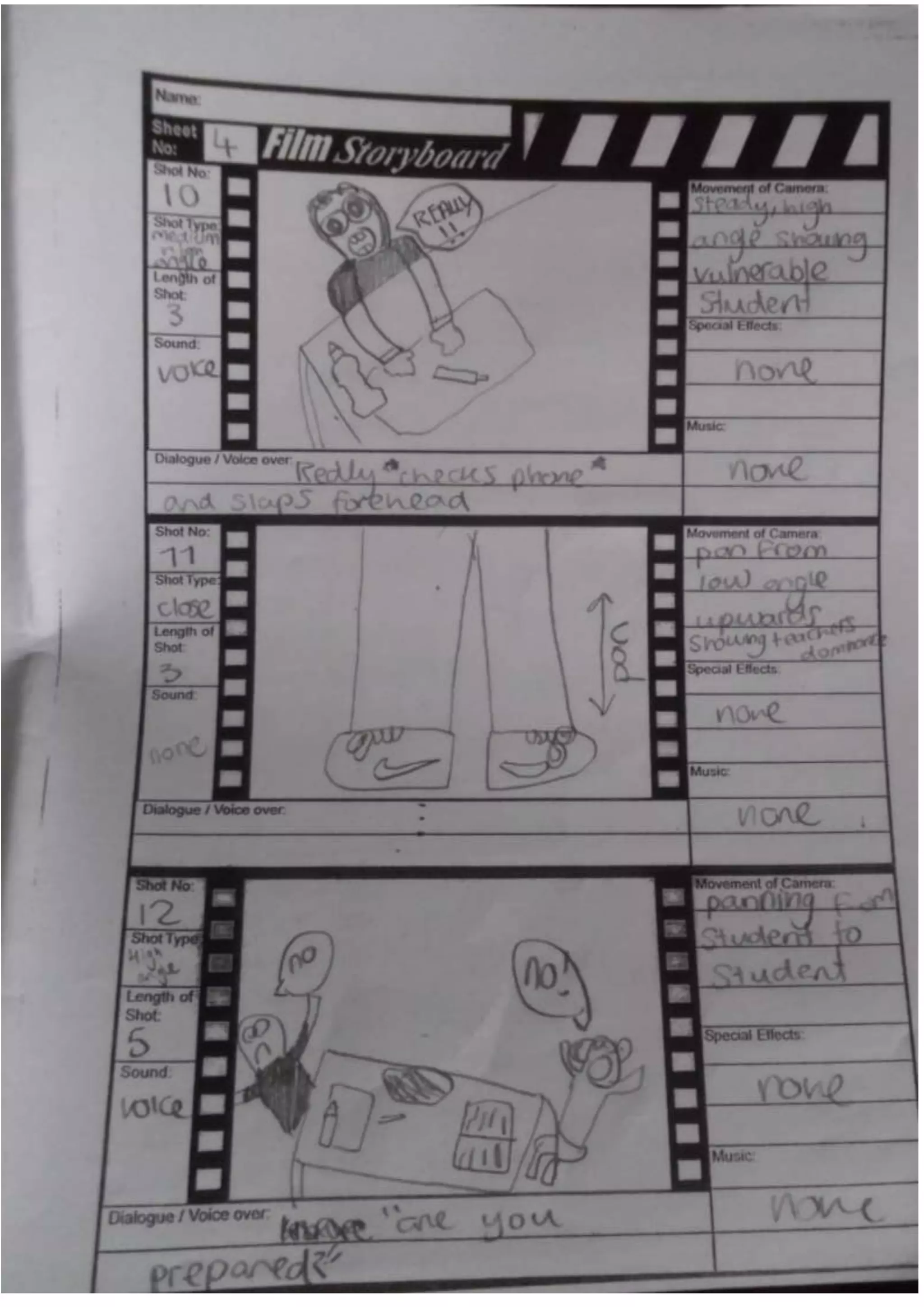 Storyboard edit to the meeting | DOCX