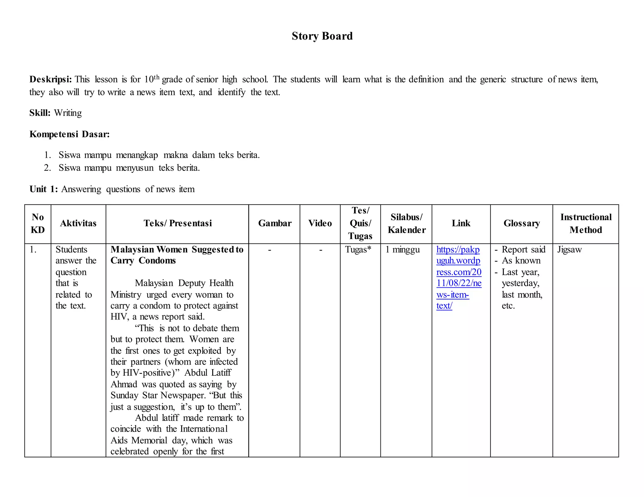 Story board etm writing | PPT